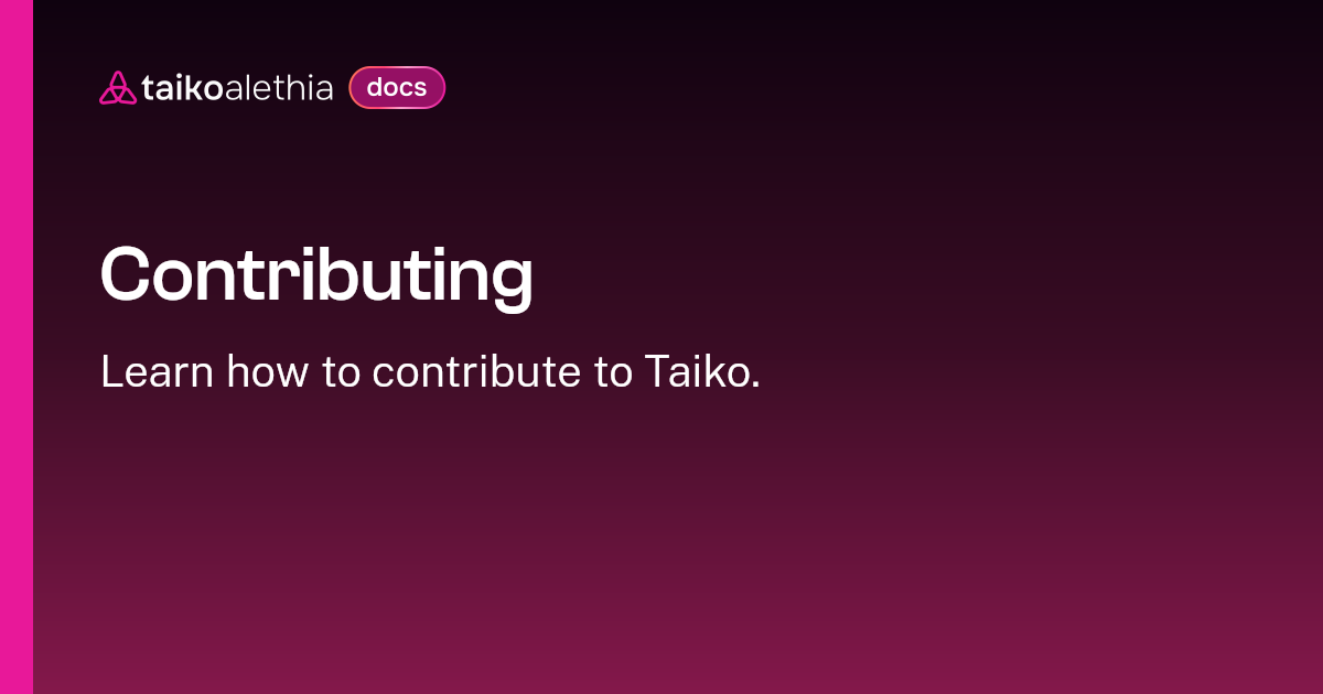 Contributing | Docs